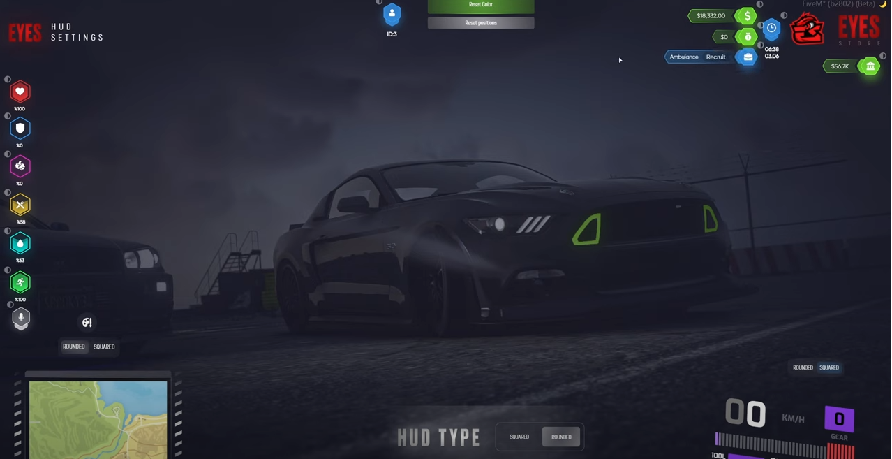 ESX & QB - Eyestore Argus HUD - Fivem Scripts